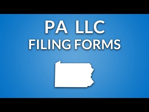 How to file Certificate of Organization for Pennsylvania LLC?