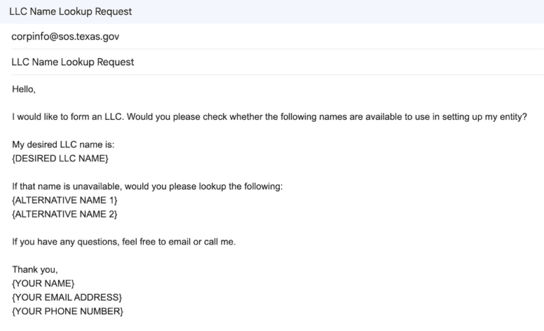 Texas Business Name Search (LLC lookup) - 2025 Guide