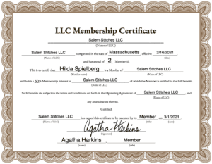 LLC Membership Certificate 2025 (Free PDF) | LLC University®