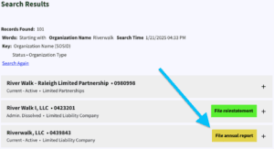 How to file a North Carolina LLC Annual Report (Step-by-step)